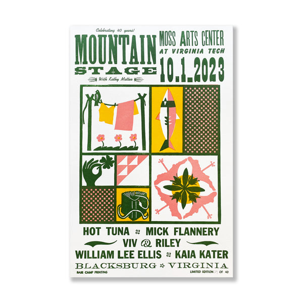 Mountain Stage Posters - Base Camp Printing Co.