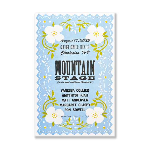 Mountain Stage - August 17, 2025 - Base Camp Printing Co.