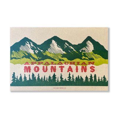 Appalachian Mountains - 11" x 17" - Base Camp Printing Co.